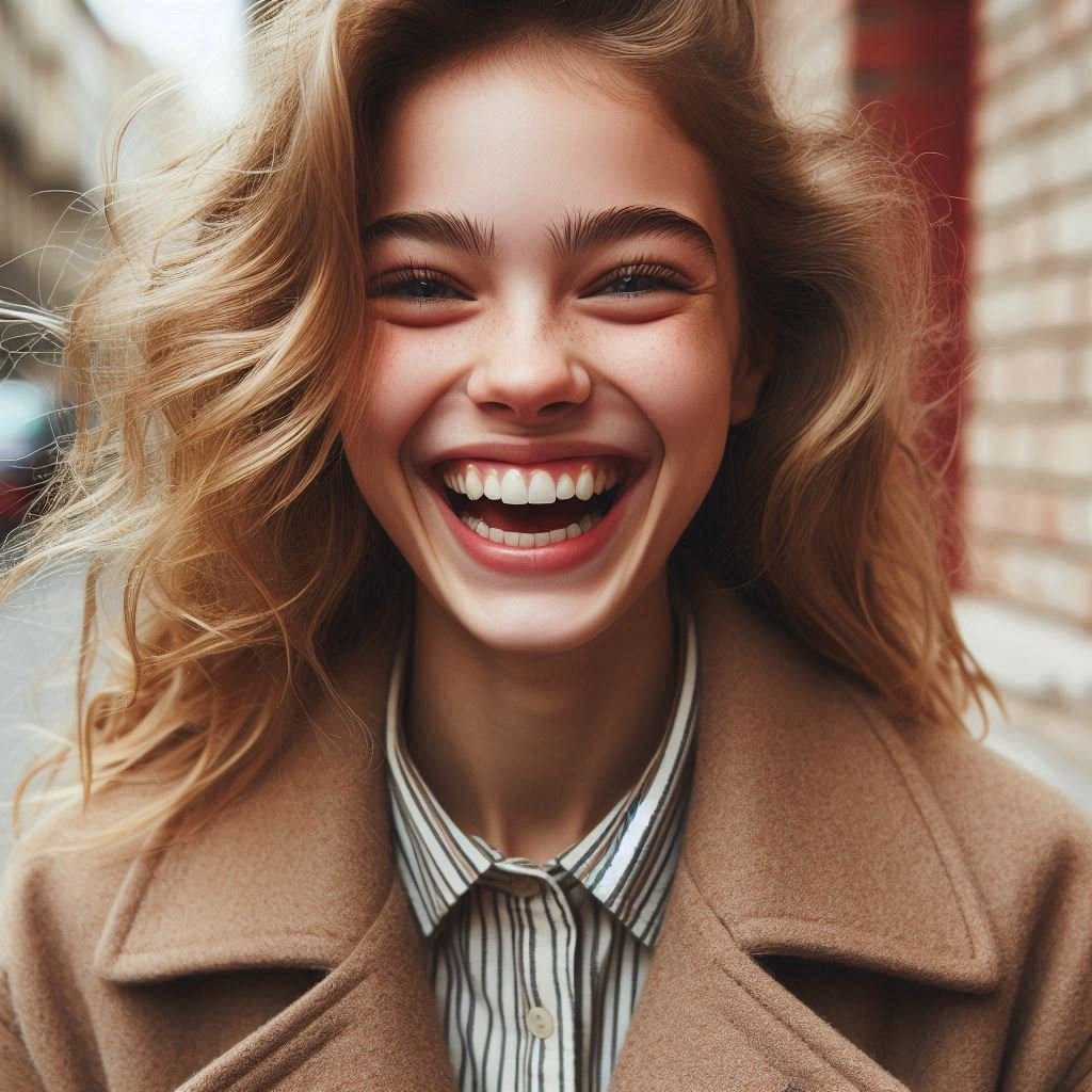 Girl Face With Laugh Coat And Shirt Collar Varanasi Best Images 4489